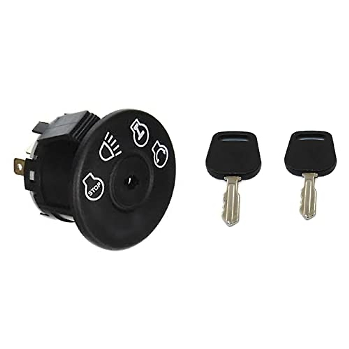 VIRTIONZ MWIRE Ignition Switch with Two Keys Replacement CompatibleReplacement for Husqvarna 532175566 || 175566 || for Riding Lawn Mowers