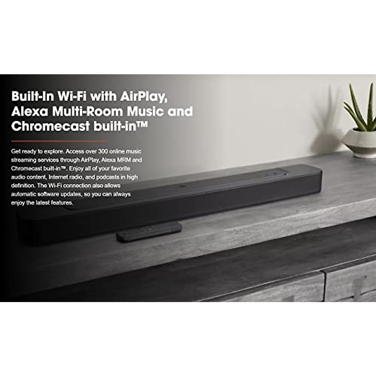 JBL BAR-300 5.0ch Soundbar with MultiBeam Sound and Dolby Atmos with an Additional 1 Year Coverage by Epic Protect (2023)