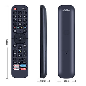ERF2G60H Sub ERF2K60H Replacement Voice Remote Control Compatible for Hisense Android TV 32H5500G 32H5510G 43H5500G 43H5510G 43H5580G 55H6570G 75H6570G 55H9G