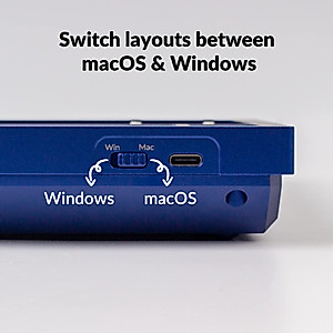 Keychron Q3 TKL Layout Hot-Swappable Wired Custom Mechanical Keyboard Full Aluminum Knob Barebone Version, QMK/VIA Programmable Macro, Double-Gasket DIY Kit Compatible with Mac Windows Linux-Blue