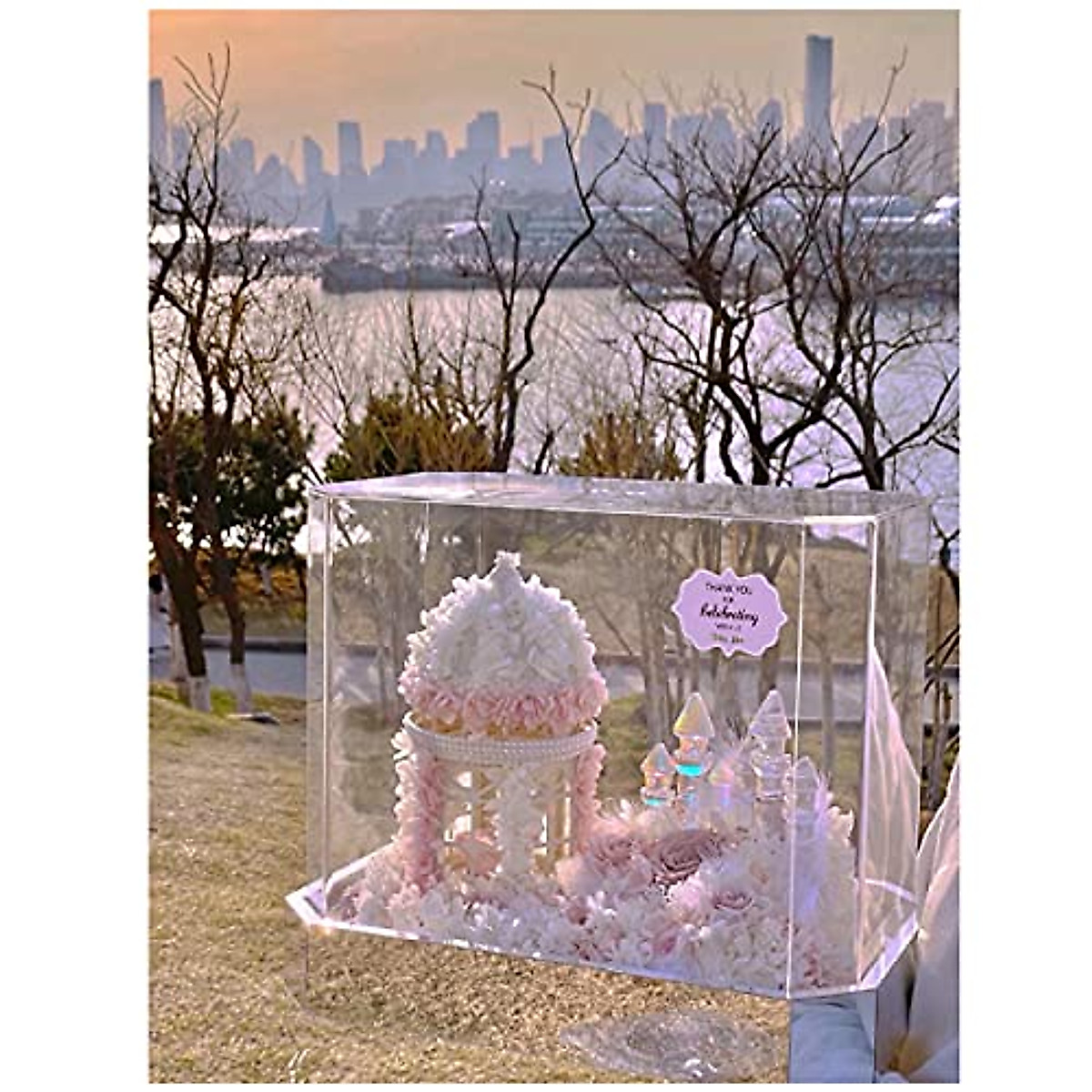 Thank You for Celebrating with Us Label Stickers,2 Inch Adhesive Wedding Favors Stickers,Decorative Stickers for Party Supplies(Purple,160PCS Per Pack)