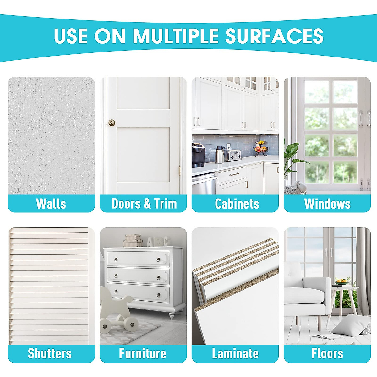 NADAMOO Beige Multi Surface Touch Up Paint, Interior and Exterior House Appliance Paint for Cabinet, Wall, Door, Furniture, Windows, Shutter and Trim