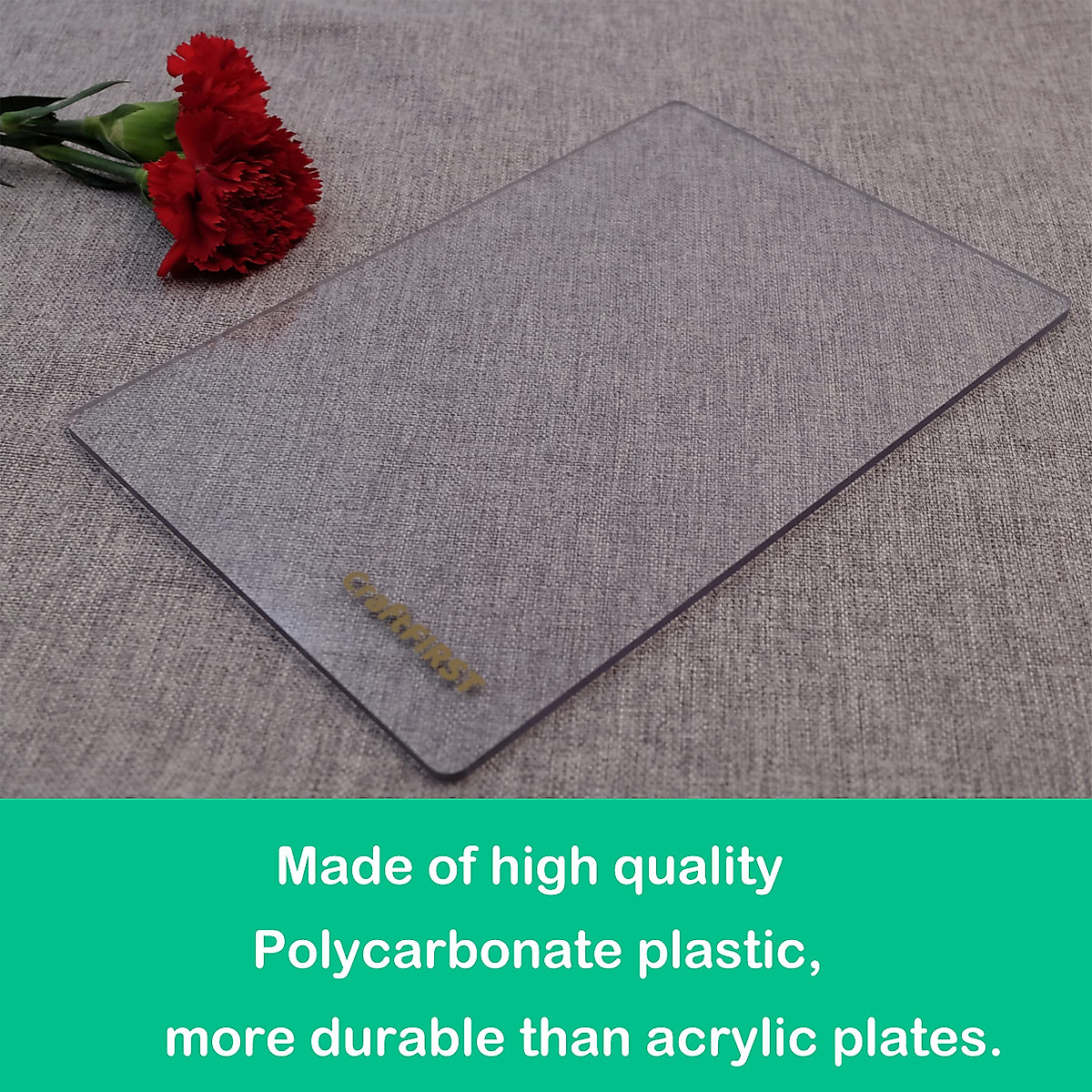 CraftFIRST 6 x 8.9" Clear Cutting Plate Die Cutting Machine Accessaries 1 Pair