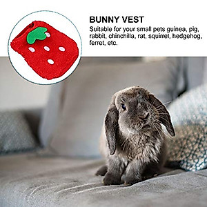 POPETPOP Guinea Pig Outfits - Winter Warm Fleece Bunny Clothes Rabbit Sweater Guinea Pig Warm Vest Chihuahuas Vest Flannel Pet Costume for Kitten Chihuahua Puppy and Small Animals