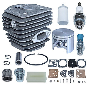 AUMEL 45mm Cylinder Piston Carb Repair Kit For Husqvarna 254 154 XP 254XP Chainsaw Replace 503503903