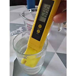 Othmro 1Pcs TDS and EC Tester 1-9990PPM 1 Resolution Plastic Titanium Alloy Meter Digital Water Tester Handheld Tester Accuracy ± 1% for Aquariums Swimming Pools Water Filters Orange