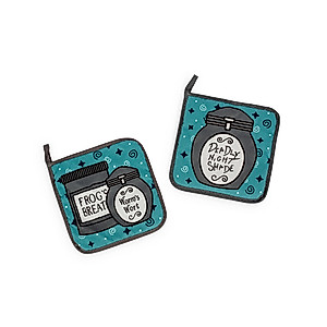 The Nightmare Before Christmas Jack and Sally Kitchen Pot Holders | Set of 2