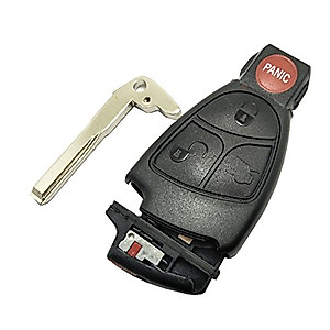 Horande Replacement Key Fob Cover Case fit for Mercedes Benz C Class CLK CLS E Class G Class Slk Class AMG C320 Keyless Entry Remote Key Fob Shell