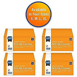 Inspire Nitrile Exam Gloves | THE ORIGINAL Quality Stretch Nitrile, Cobalt Blue | 4.5 Gloves Disposable Latex Free Medical EMT (Medium (Pack of 1000), Case Of 1000)