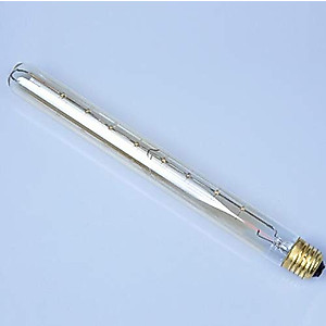 CTKcom T10/T300 40W Amber Vintage Edison Bulb， E26 Medium Base，2200K-2300K Tubular Bulb Nostalgic Tungsten Filament Antique Bulb Amber Glass for Industrial Wall Sconce Pendant Lighting-(4 Pack)