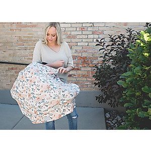 Copper Pearl Multi-Use Cover: Car Seat Covers, Nursing Cover, and Stroller Cover for Sun - Stretchy Fabric, All-Season Use, Stylish Designs, Easy Access for Moms - Sunnie