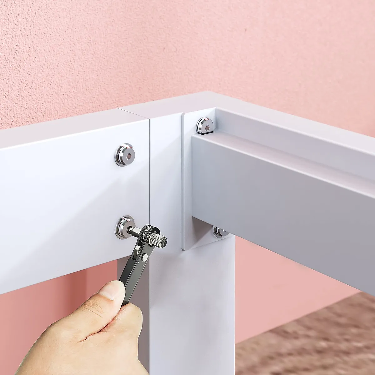 ZINUS Arnav Metal Platform Bed Frame, Wood Slat Support, No Box Spring Needed, Easy Assembly, White, Queen