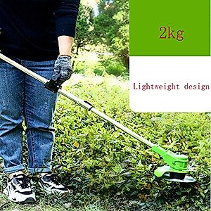 Double east Electric String Trimmer & Edger with Blades,Telescopic Garden Lawn Mower,Professional Weed Wacker for Garden Care(12V Battery, 450W Motor)