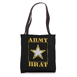 Military Themed Playful Patriotic United States Army Brat Tote Bag