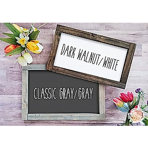 Hey Boo Ghost Sign | Halloween Wood Sign | Rustic Farmhouse Decor | Framed Halloween Home Decor | Wall Sign | Tabletop Decor (8x8, Classic Gray | Gray)