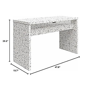 Mr. Kate Winston Desk, 19.7D x 47.6W x 29.2H in, Terrazzo