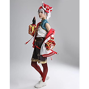 miccostumes Womens Game Sun Bin Cosplay Costume for Tiger New Year with Hat (Medium, Multicolored)