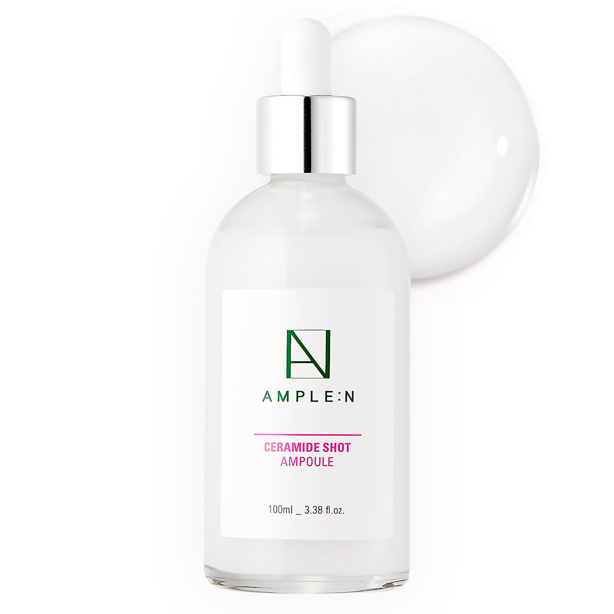 AMPLE:N Ceramide Shot Serum – Anti Aging and Hydrating Serum with Ceramide for Deep Moisturization – For Dry & Rough Skin to Reduces Wrinkles & Repairs Skin, 3.38 fl.oz.