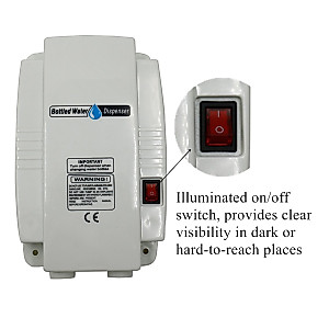 TDRFORCE Bottled Water System with singel water inlet Bottled Water Dispenser one Tube for Refrigerator Ice-Maker Coffee Brewer 3.8L