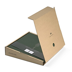 Jumping Fox Design Linen Fabric 3 Ring Binder, 1.5 Inch Binder, for 3 Hole Punch Letter Size Loose Leaf Paper (Letter Size, 3 Round Ring, 1.5", Forest Green)