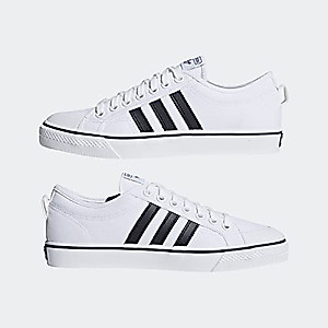 adidas Originals mens Nizza Sneaker, Ftwr White/Core Black/Ftwr White, 9.5 US
