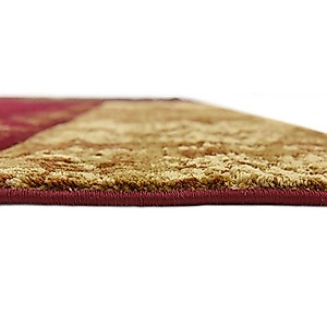 Unique Loom Barista Collection Area Rug - Kouillou (9' x 12' Rectangle, Multi/ Brown)