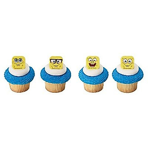 DECOPAC Spongebob Squarepants Mood Faces Cupcake Rings - 24 pcs