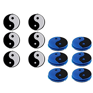 LoveinDIY 6Pcs Tennis Racquet Vibration Dampener Shock Absorber