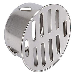 Stainless Steel Drain Roof Dome Drainer Drain Roof Dome Drainer Anti-Clogging with Removable Cover for Kitchen, Washroom, Garage and Basement(75 Flat)