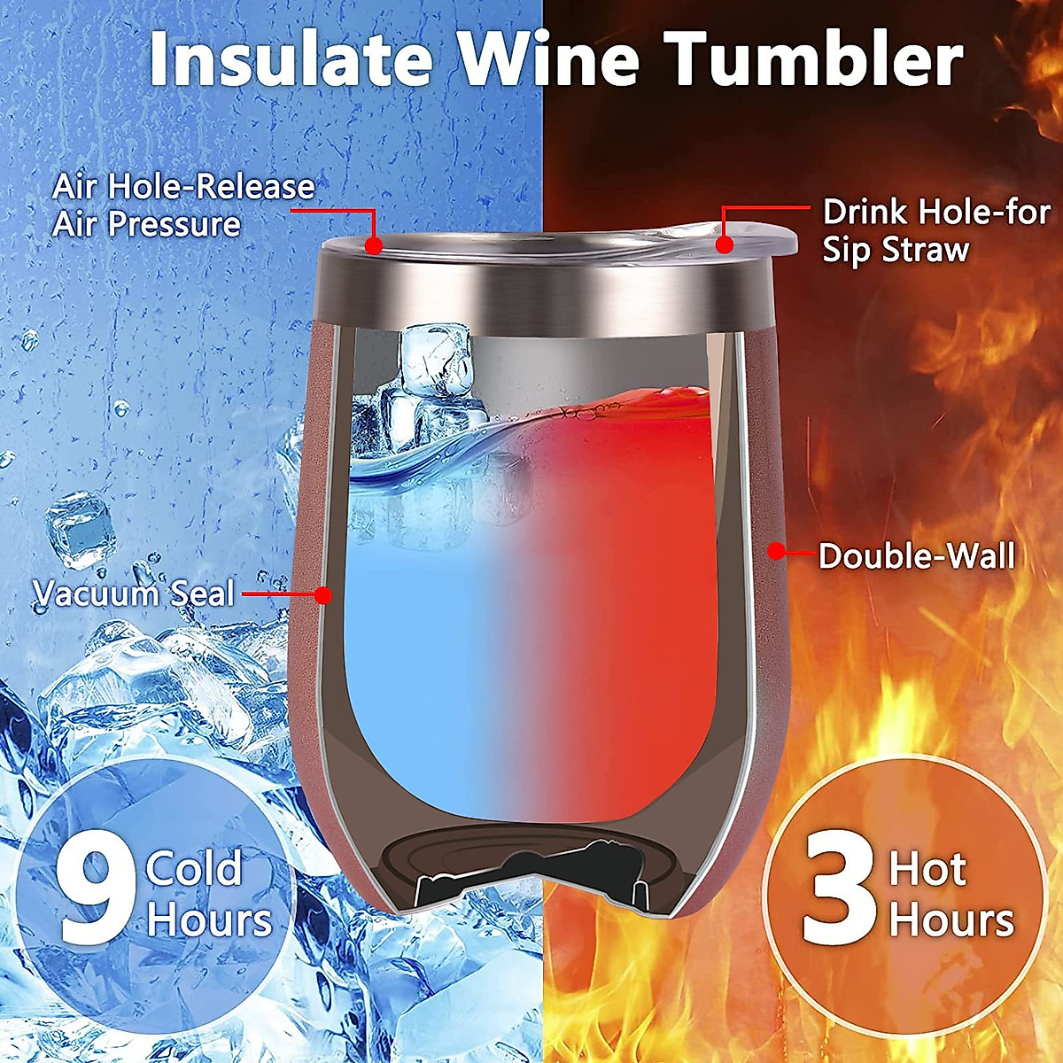 Qtencas Teacher Gifts, The Influence Of A Good Teacher Is Never Erased Teacher Wine Tumbler, Teacher Gifts for Teacher, Teacher Appreciation Gift, 12 Oz Insulated Stainless Steel Tumbler, Rose Gold