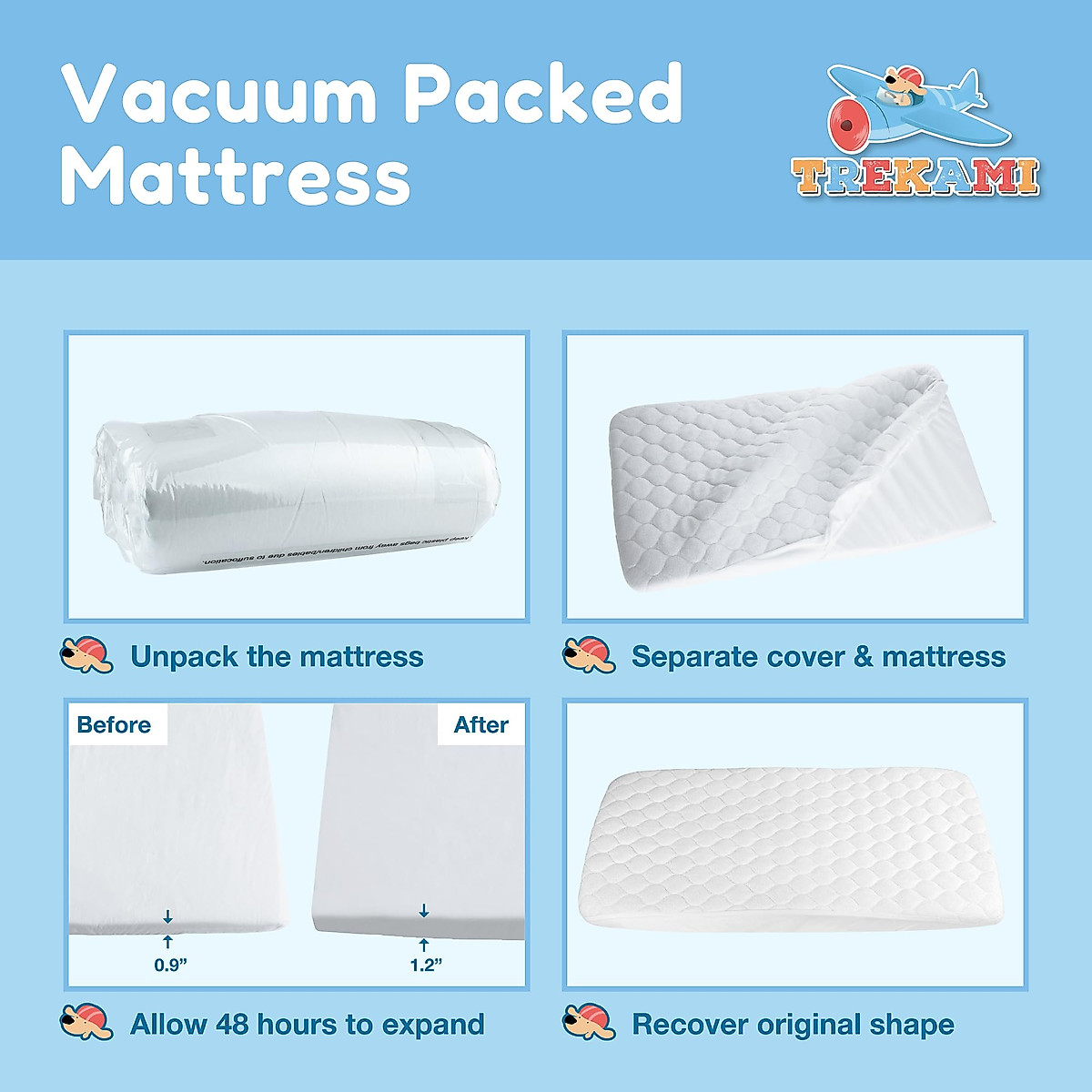 Baby Bassinet Mattress Pad - Rectangle Bassinet Mattress 16x32x1.5 with Waterproof Washable Zippered & Breathable Bassinet Mattress Topper Cover - Rectangle Baby Mattress Fit for Moses Basket & Cradle