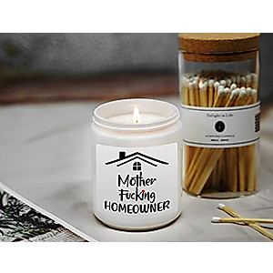 Fufandi Lavender Scented Candles with Keychain - Housewarming Gifts - House Warming Presents for New Home - Funny Housewarming Gifts for Women - Moving Gifts, New House Apartment Gifts