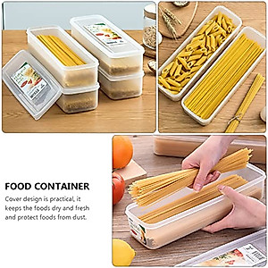 Cabilock Storage Drawers Storage Drawers 2pcs Pasta Container Spaghetti Noodle Storage Spaghetti Keeper Box Kitchen Pantry Storage Noodle Storage Container Spaghetti Noodles Spaghetti Noodles