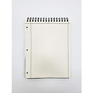 Engineering Paper 100 Sheet - Spiral Notepad (Blue Cover)