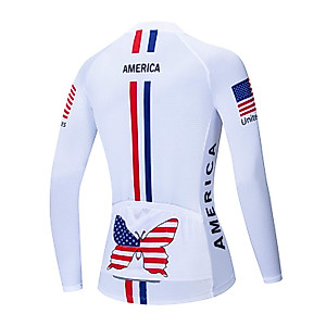 Cycling Jersey Women Biking Jersey Long Sleeve Cycling Shirt Top Ladies MTB Bicycle Clothing