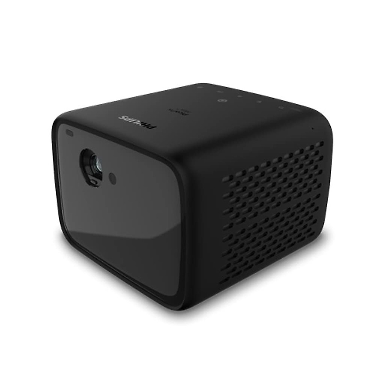 Philips PicoPix MaxTV, Native 1080p HDR10, Portable Outdoor & Indoor Projector, Android TV, LED DLP, 4h Battery Life, HDMI, USB-C, Booming Sound