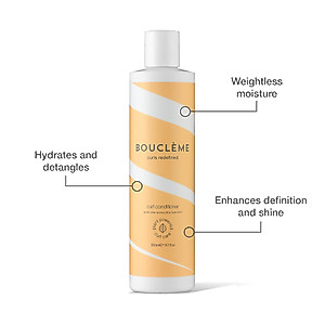 Bouclème Curl Conditioner - Hydrating and Strengthening for Dry and Damaged Hair - Reduces Tangling - 97% Naturally Derived Ingredients -Cruelty-Free and Plant Powered - 10.1 fl oz
