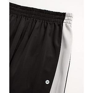 RBX Boys' Jogger Set - 3 Piece Tricot Sweatshirt, Sweatpants, and T-Shirt Tracksuit (8-12), Size 8, Black Red Space Dye