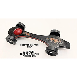 Maximum Velocity Pine Derby Car Kit | Derby Car Kit Includes Speed BSA Wheels, Axles, Graphite & Tungsten Weight | Maxinator Pinewood Car