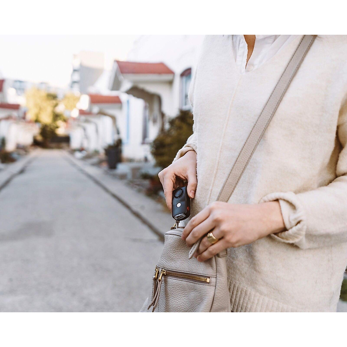 ARMADILLO DEFENSE Pepper Spray and Personal Alarm Key Chain Bundle (12 Pack) for Protection and Self Defense, Safeguard for Women and Men, Tear Gas and Panic Button