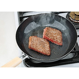 Summit Industries Iron Pot Style Embossed Frying Pan, 7.9 inches (20 cm)