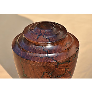 Rosewood Wooden urn Box Lichtenberg Figure Resin urn for Ashes Cremation urn Urn for Human Ashes Decorative urn Funeral Urn for Adult Pet Loss urn Sympathy Gift Memorial urn (Large up to 200 lb)