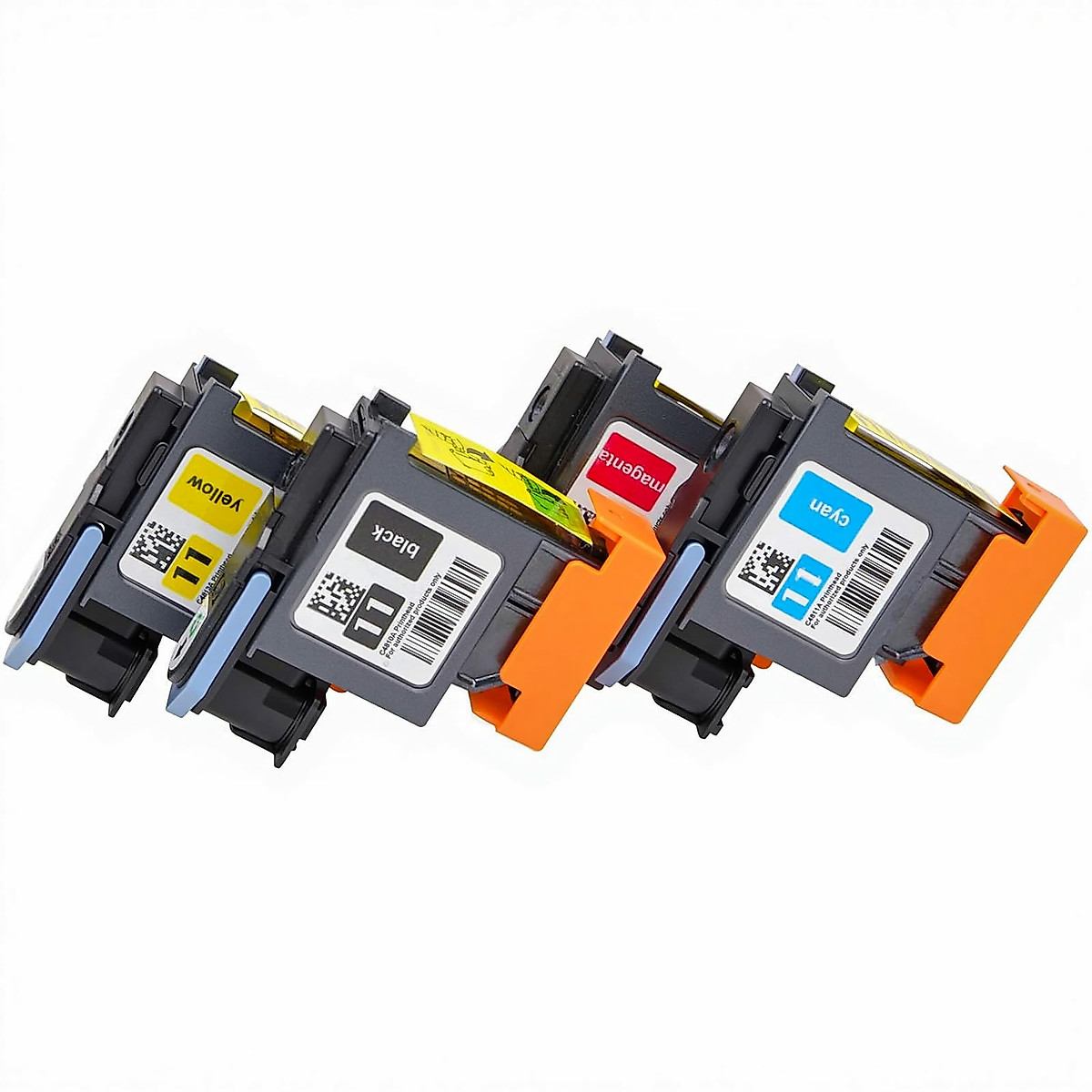 Compatible for HP11 C4810A C4811A C4812A C4813A Printhead for HP Designjet 500 & 500 Plus Series Printer by Getu Office, 4-Pack (BK+C+M+Y)。