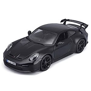 Maisto - 1/18 Scale Model Compatible with Porsche 911 GT3 2022 Die-Cast Scale Model Replica Miniature (Black)