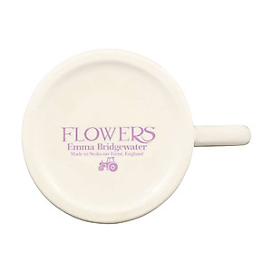 Emma Bridgewater Handmade Ceramic White Snowdrops Flower Gift Half-Pint Coffee and Tea Mug