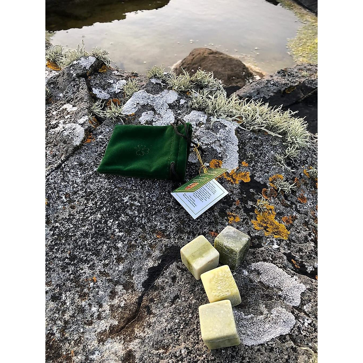 JC Walsh and Sons Whiskey Stones Set of 4 Irish Connemara Marble Chilling Rocks Reusable Ice Cubes Bourbon Stones Bar Accessories Gifts for Men