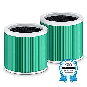 CHIVALZ Genuine HY1800 Air Purifier Replacement Filter, 3-in-1 Filtration, High-Efficiency Activated Carbon, True HEPA Filter (2 Pack)