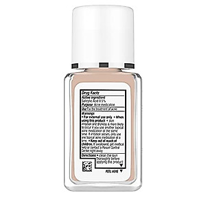Neutrogena SkinClearing Oil-Free Acne and Blemish Fighting Liquid Foundation with.5% Salicylic Acid Acne Medicine, Shine Controlling Makeup for Acne Prone Skin, 20 Natural Ivory, 1 fl. oz