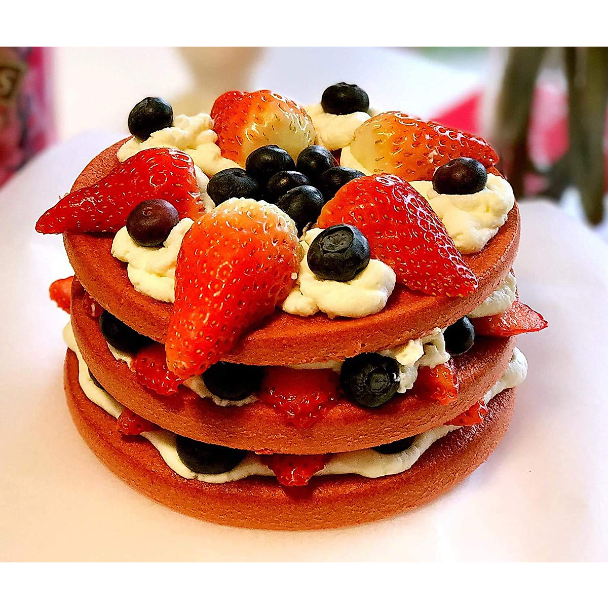 Webake Rainbow Cake Pans, 6 Inch Round Silicone Baking Pans, Set of 6, Great for Jumbo Whoopie Pie, Vegetable Pancakes, Taco Shells, Pizza Crust, Omelet, Frittata, Resin Craft