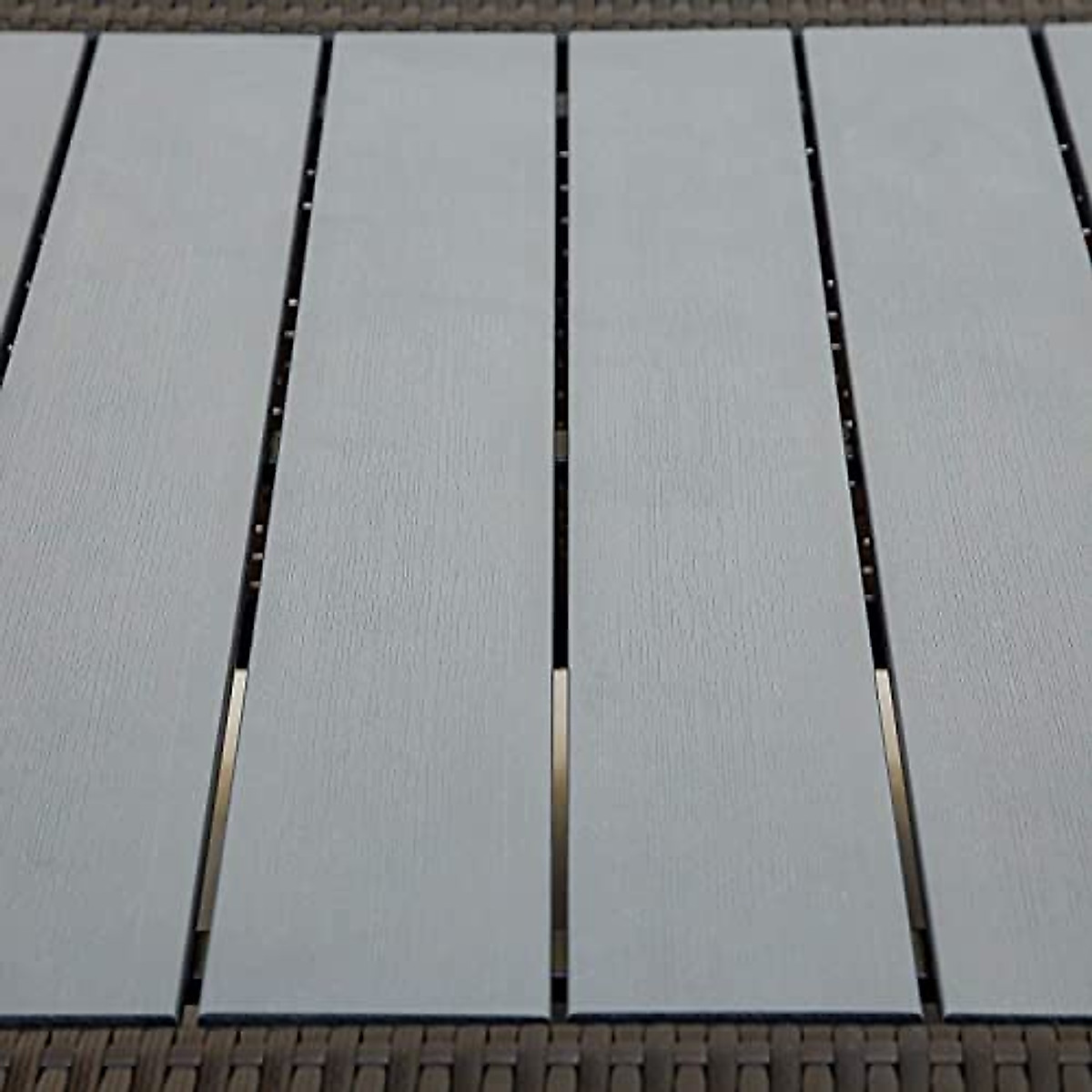 GAOPAN 7 Piece Garden Outdoor Modular Wicker Furniture Set, Sectional Rattan Sofa Patio Lounge & Deep Seating Conversation Furnishings with Cushions,Accent Pillows & Coffee Table, White+Black